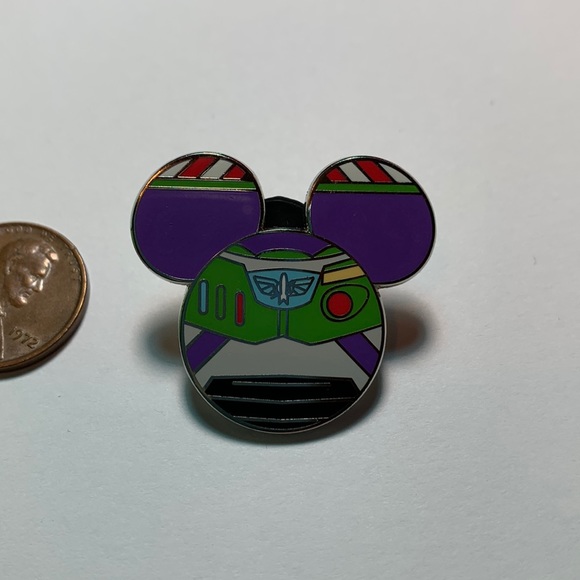 Disney | Jewelry | Disney Buzz Lightyear Mickey Ears Pin | Poshmark